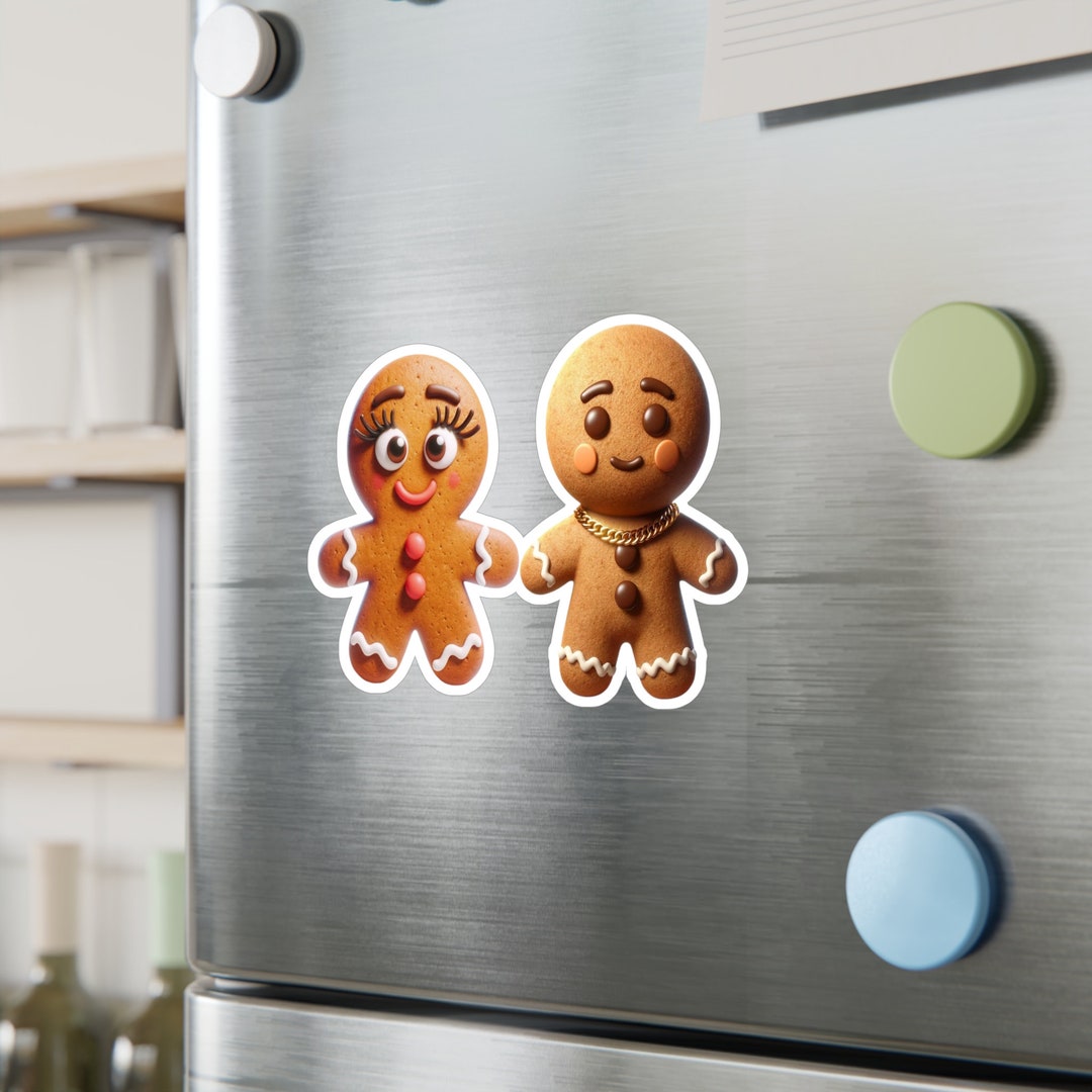 Copy of Gingie's Festive Cheer: Christmas Gingerbread Cookie Sticker ...