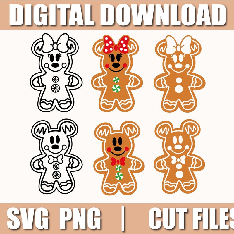 Gingerbread Svg - Etsy