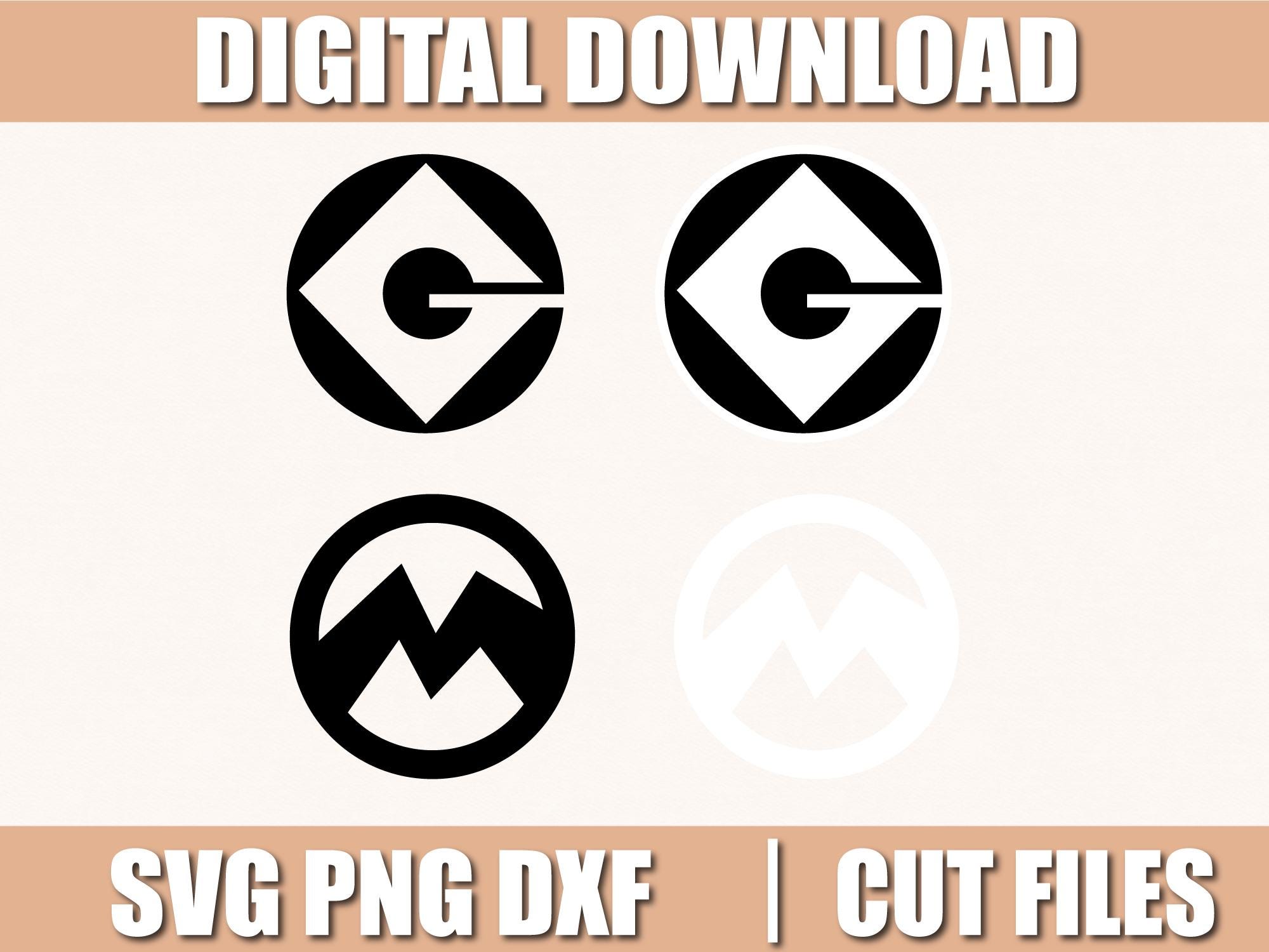 Evil Logo Svg, Gru Logo Svg, Cut Files for Cricut and Silhouette ...