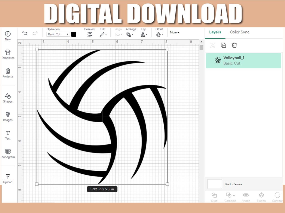 Volleyball Svg, Volleyball Outline Svg, Png, Cut Files for Cricut and ...