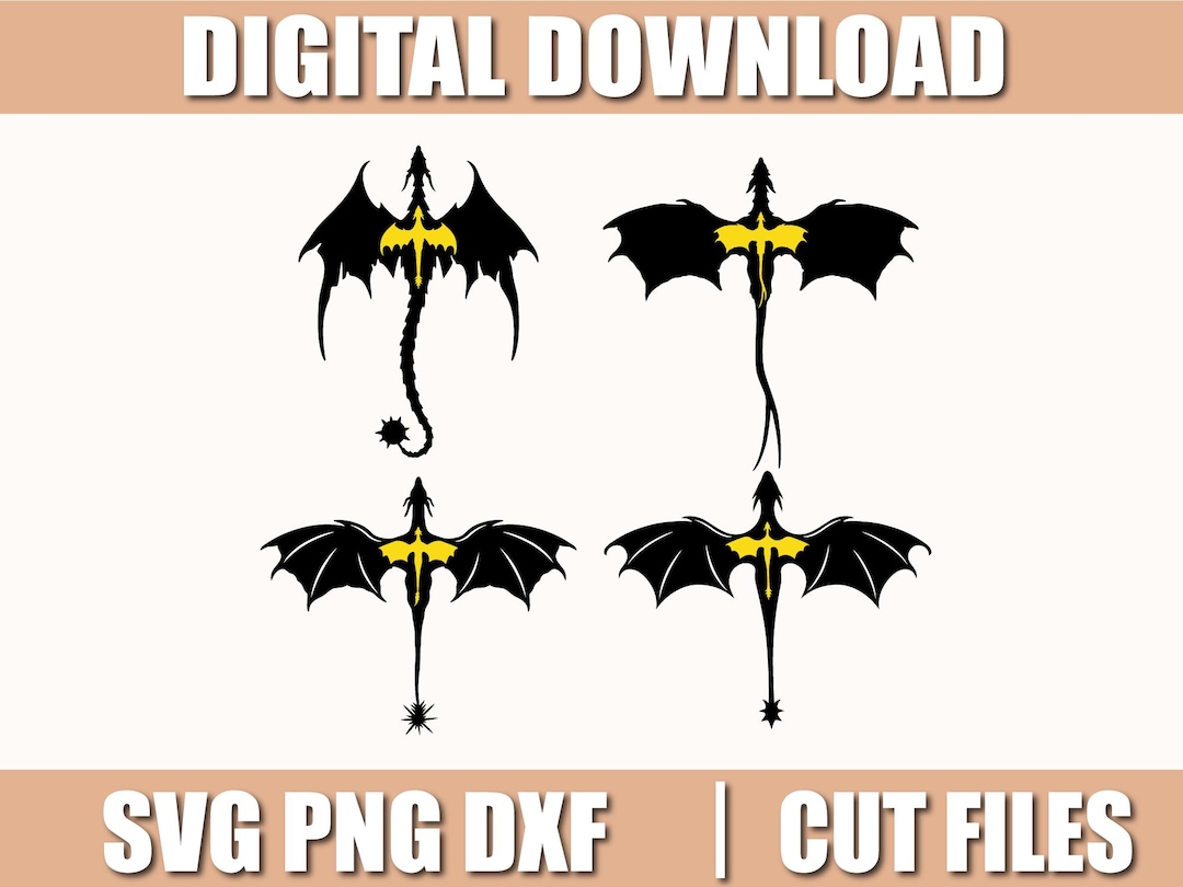 4th Wing Svg, Dragon Svg, Cut Files for Cricut and Silhouette, Instant ...