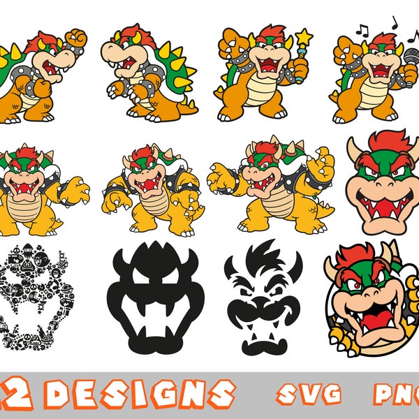 King Koopa Wall Art - Etsy