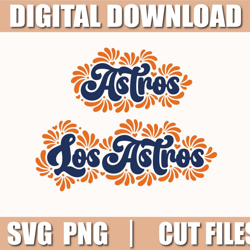 Astros Logo Svgs - Etsy