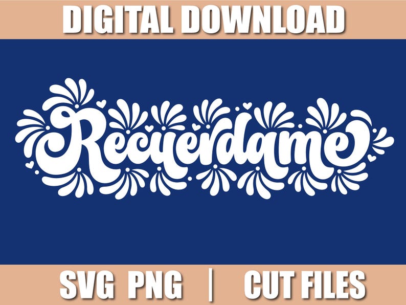 Mexican Talavera Svg, Memoriame Svg, Png, Cut Files for Cricut, Instant ...