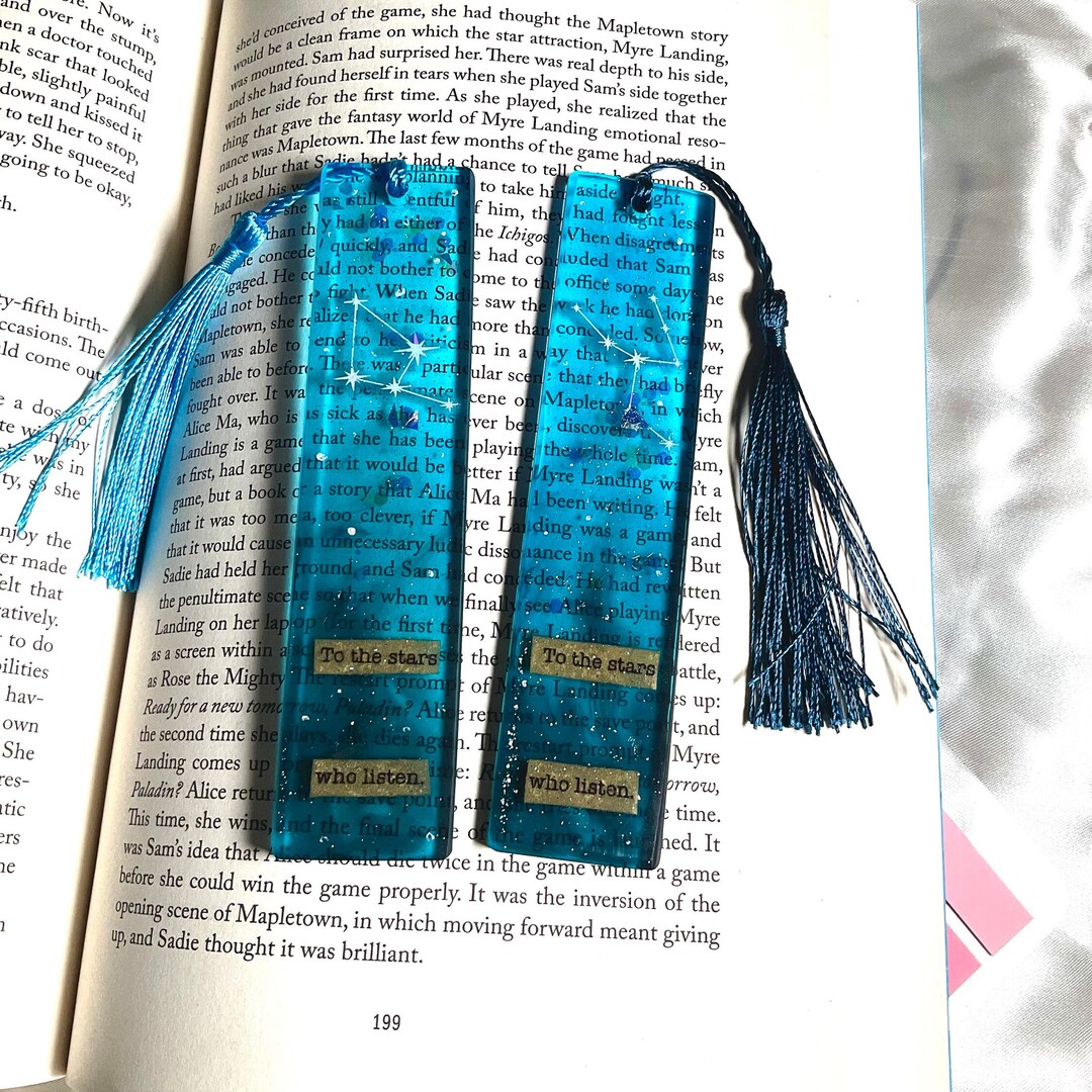 ACOTAR Velaris Bookmark to the Stars Who Listen Handmade Resin Book ...