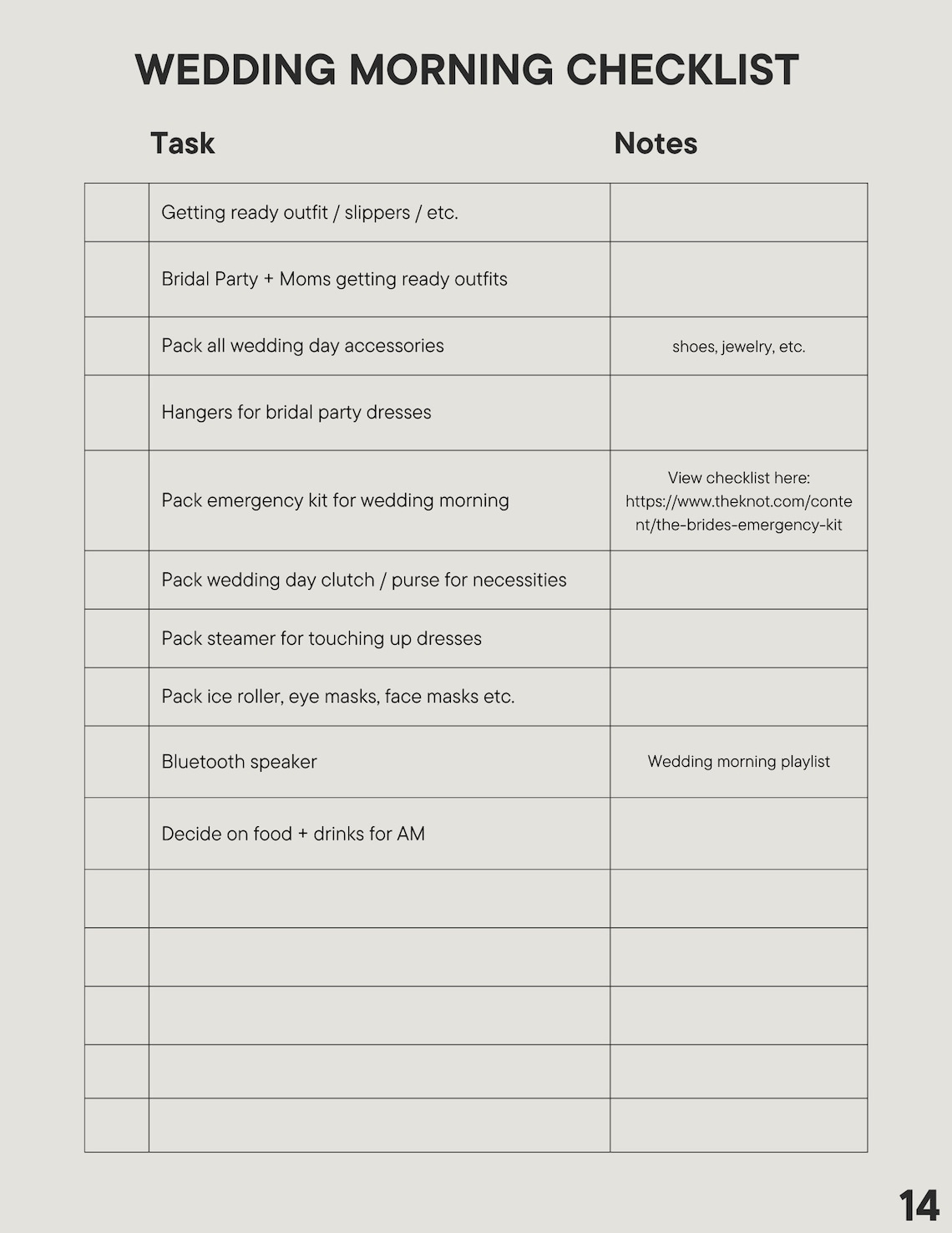 Master Wedding Planning Checklist, Editable Wedding Planner, Digital ...
