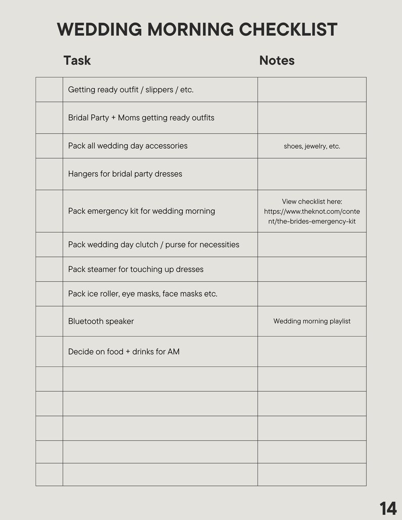 Master Wedding Planning Checklist, Editable Wedding Planner, Digital ...