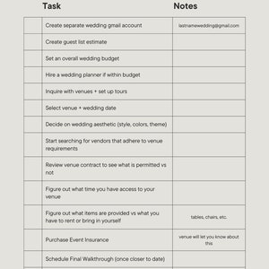 Master Wedding Planning Checklist, Editable Wedding Planner, Digital ...