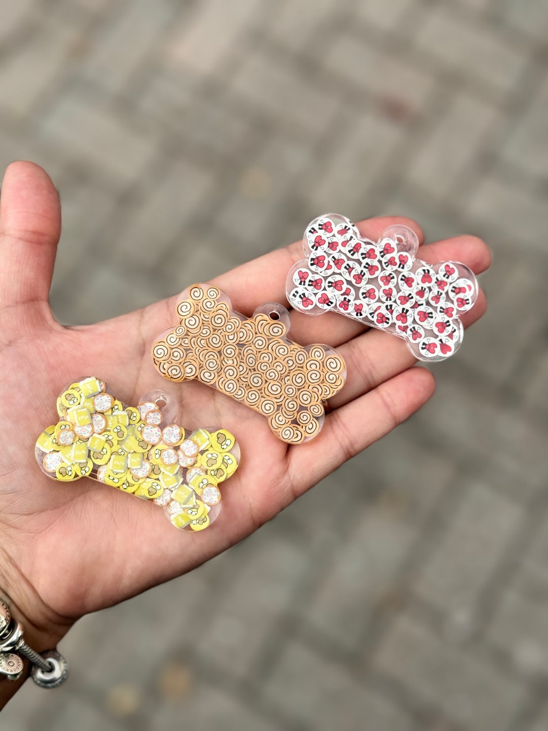 Simpson/bad Bunny/cinnamon Resin Dog Tag - Etsy