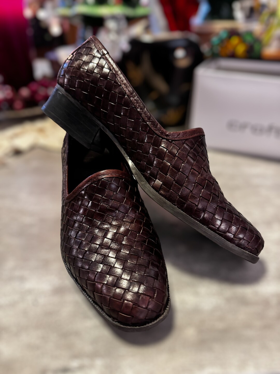 Women Nicole Slip on Weave Shoesloaferssize 6.5 M Leather - Etsy