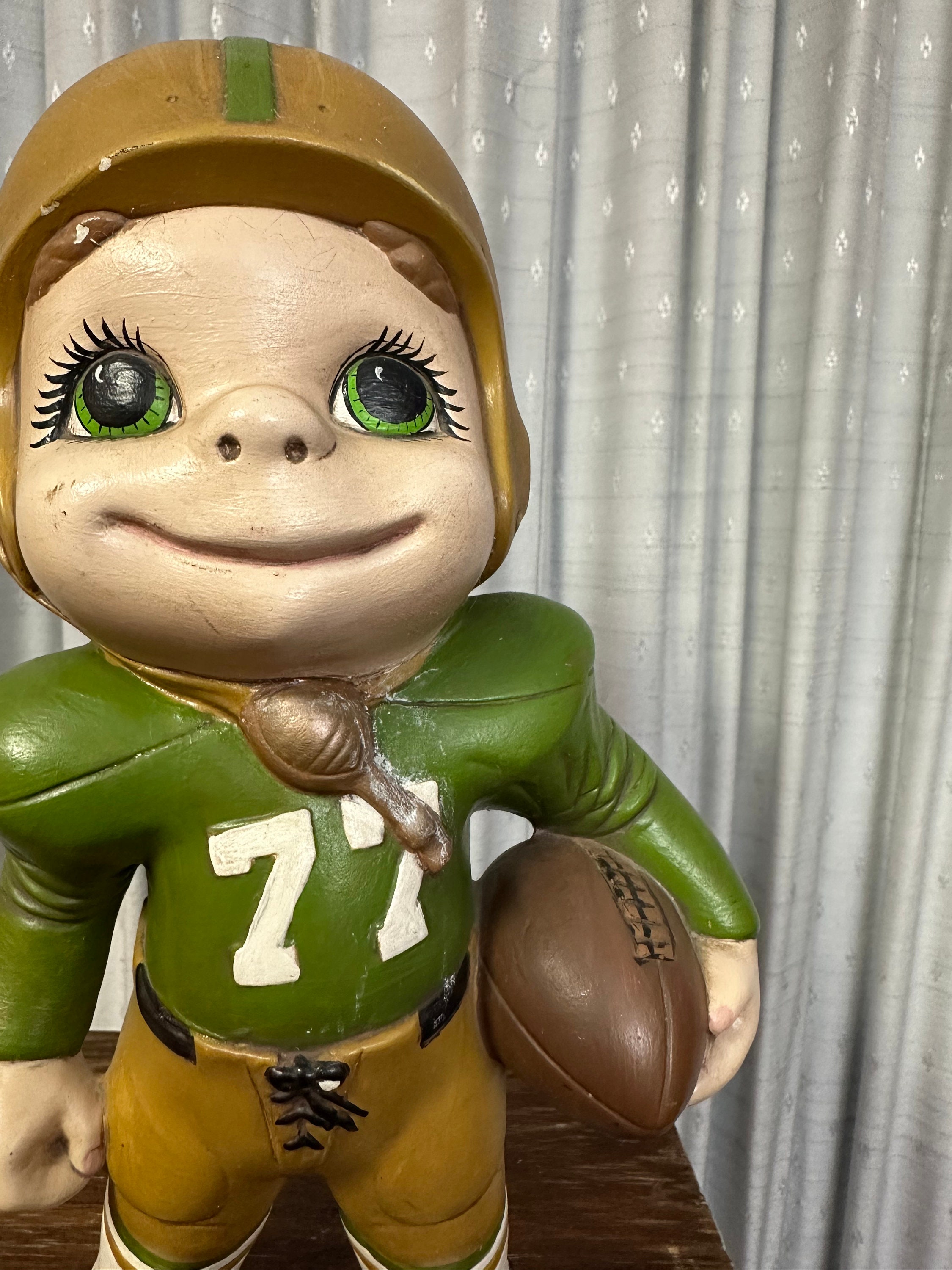 Atlantic Ceramic Smiley Football Figurine - Etsy