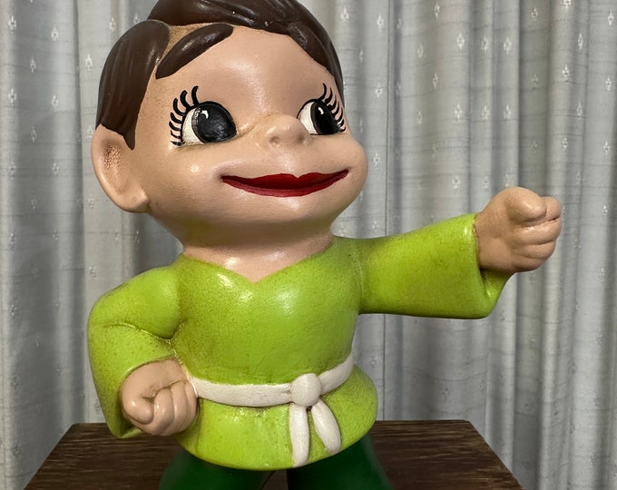 Atlantic Ceramic Smiley Karate Figurine - Etsy