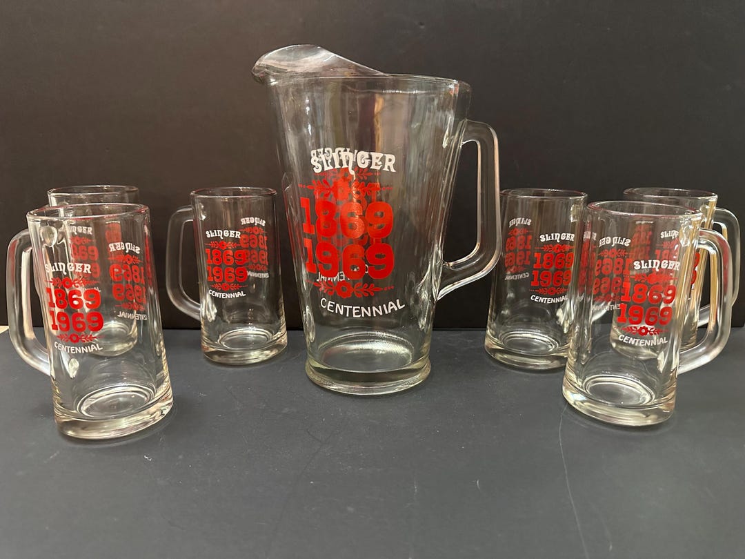 Slinger Centennial Beer Pitcher and Mug Set - Etsy