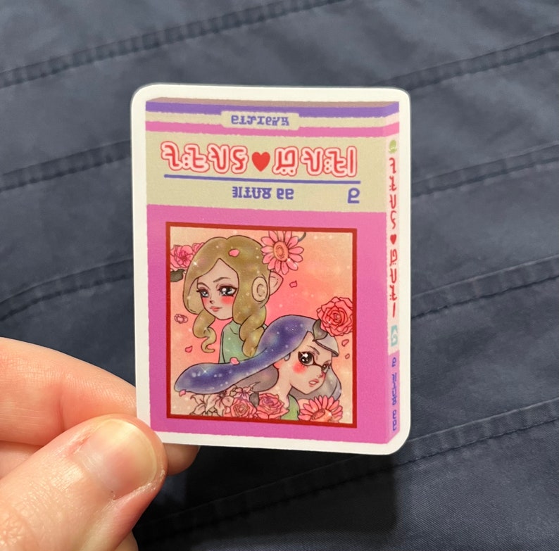 Splatoon Yuri GL Manga Fangirl Comic Sticker - Etsy