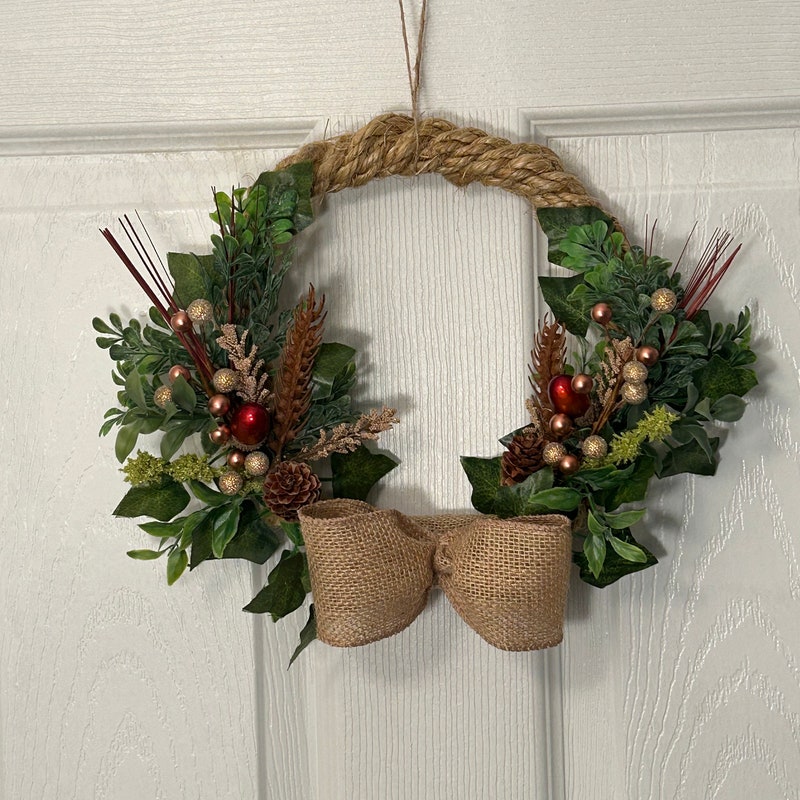 Rope Christmas Wreath - Etsy