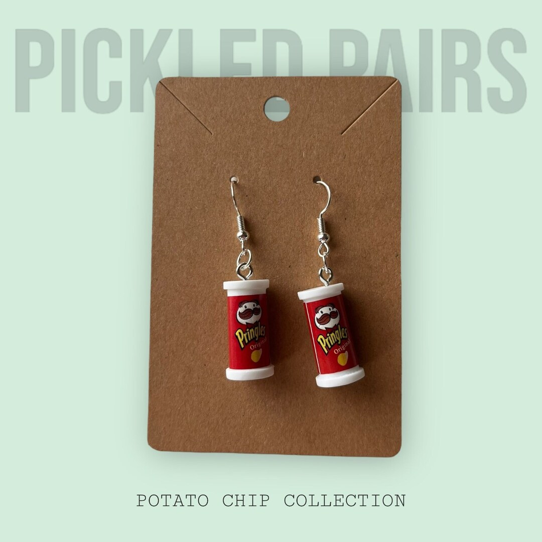 Quirky Potato Chip Earrings - Etsy