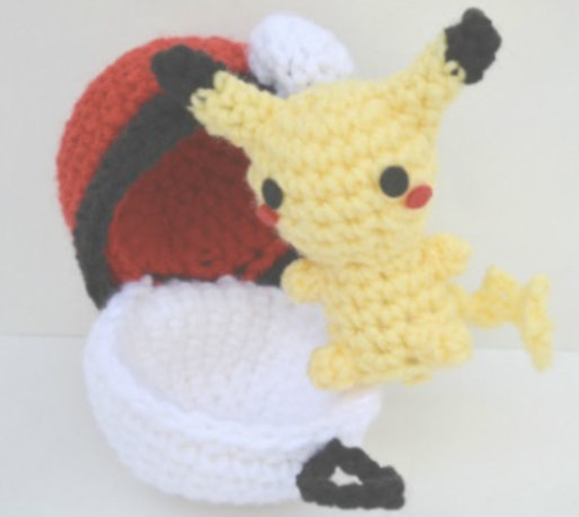 Pikachu Pokeball Crochet Pattern - Etsy