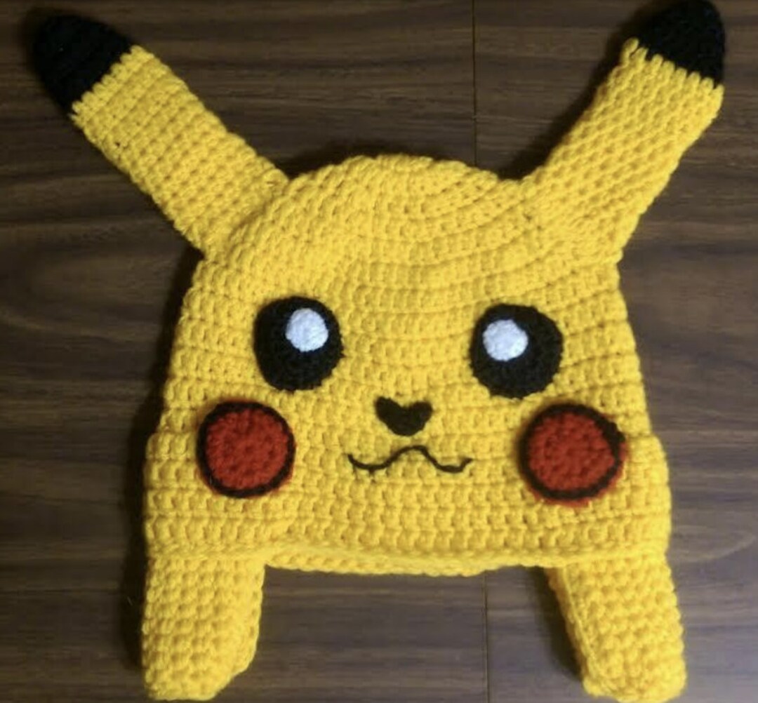 Pikachu Beanie Crochet Pattern - Etsy