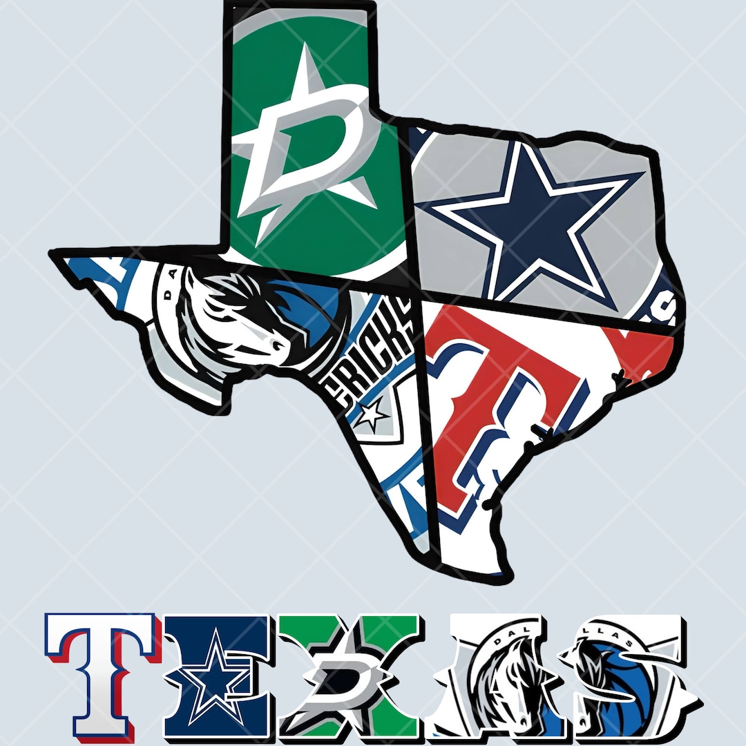 Texas Teams Digital Png Download File - Etsy