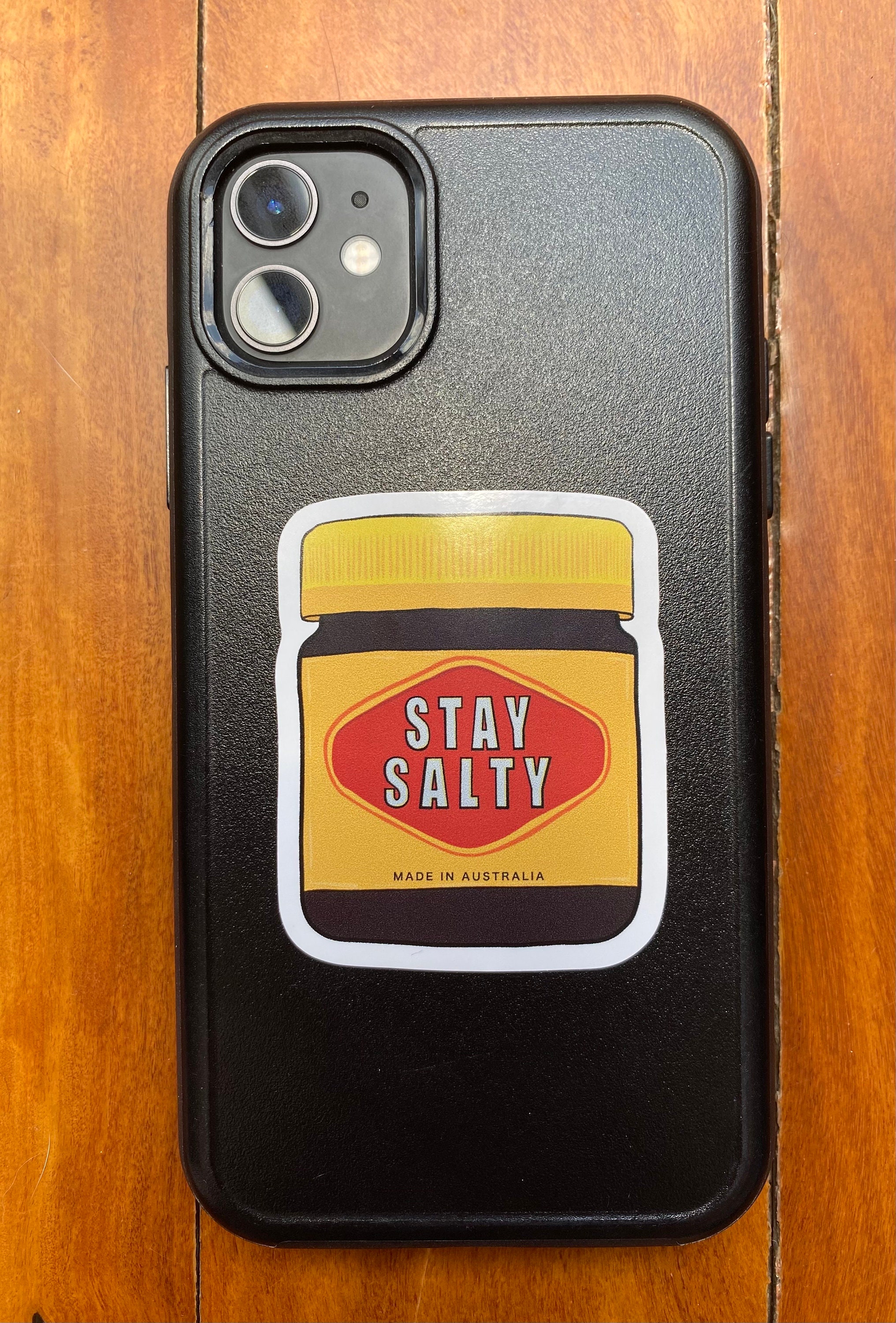Vegemite Stay Salty Vinyl Sticker, Best Gift, Funny Decal, Waterproof ...