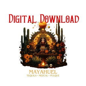 Mayahuel PNG Digital Image, Dia De Los Muertos PNG Digital Design ...
