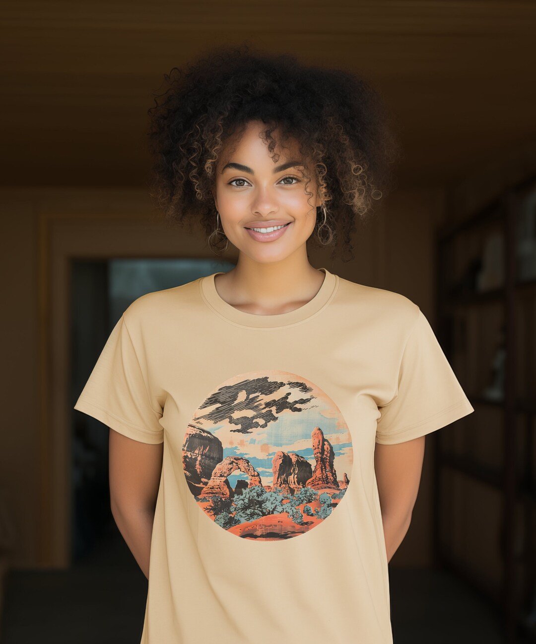 Moab Short Sleeve Tee, Utah Arches Park Shirt, State T-shirt, Japanese ...