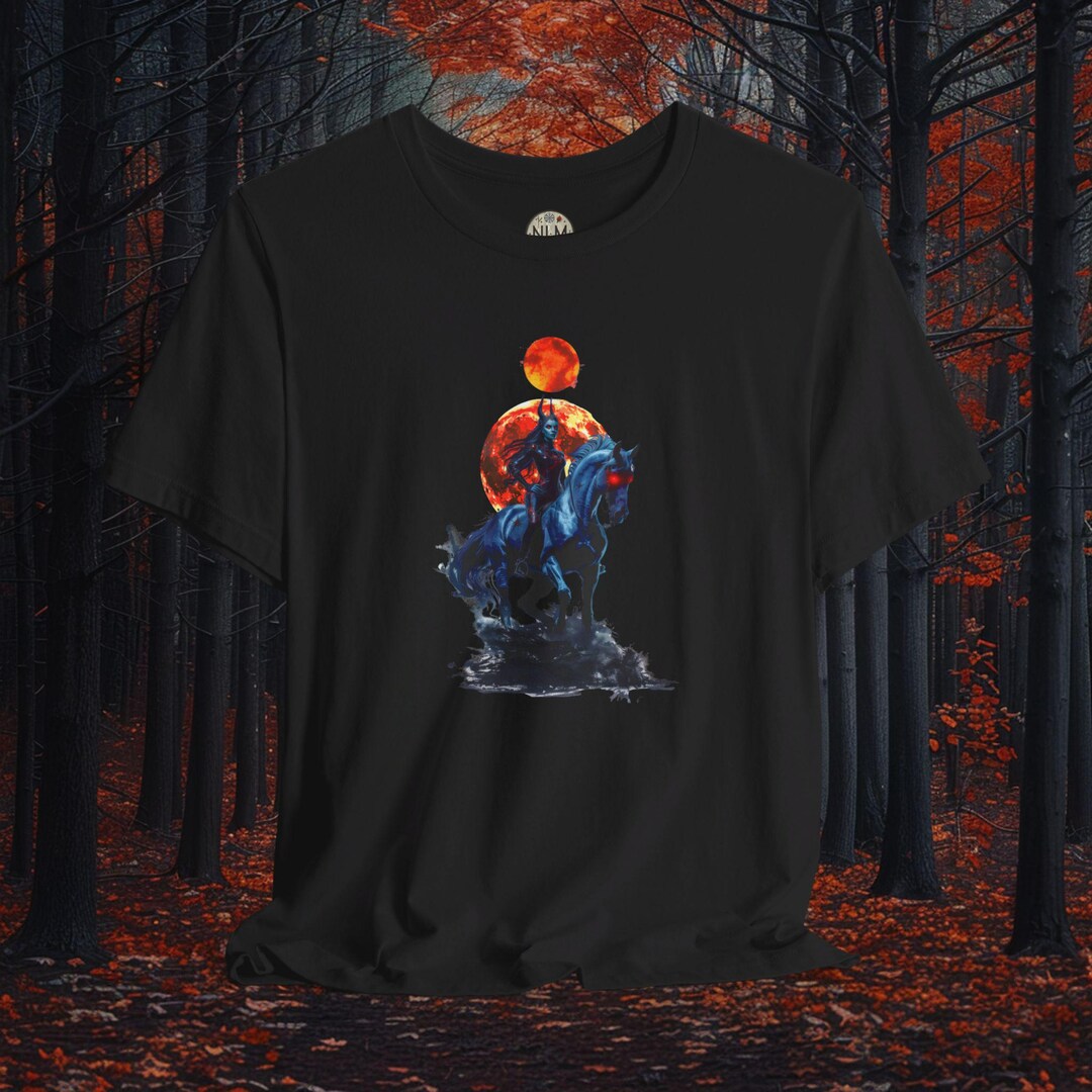 Scary Halloween Demon Woman Blucifer Short Sleeve Tee, I'm From Denver ...