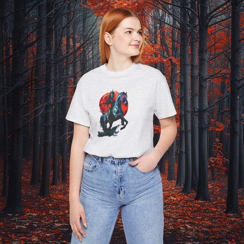 Scary Halloween Demon Woman Blucifer Short Sleeve Tee, I'm From Denver ...