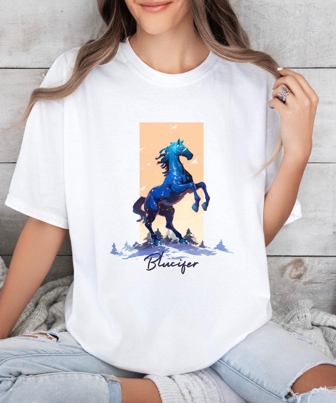 Blucifer Short Sleeve Tee, I'm From Denver Shirt, Colorado T-shirt, Denver Shirt, Blue Horse Tee ...