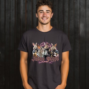 Easter Bunny Bootleg Shirt, Christian Rock Band, Funny Easter Shirt ...