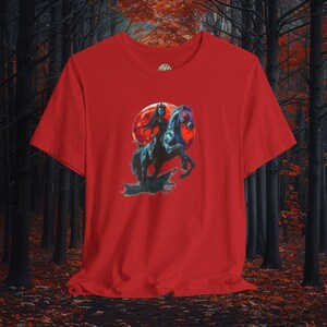 Scary Halloween Demon Woman Blucifer Short Sleeve Tee, I'm From Denver ...