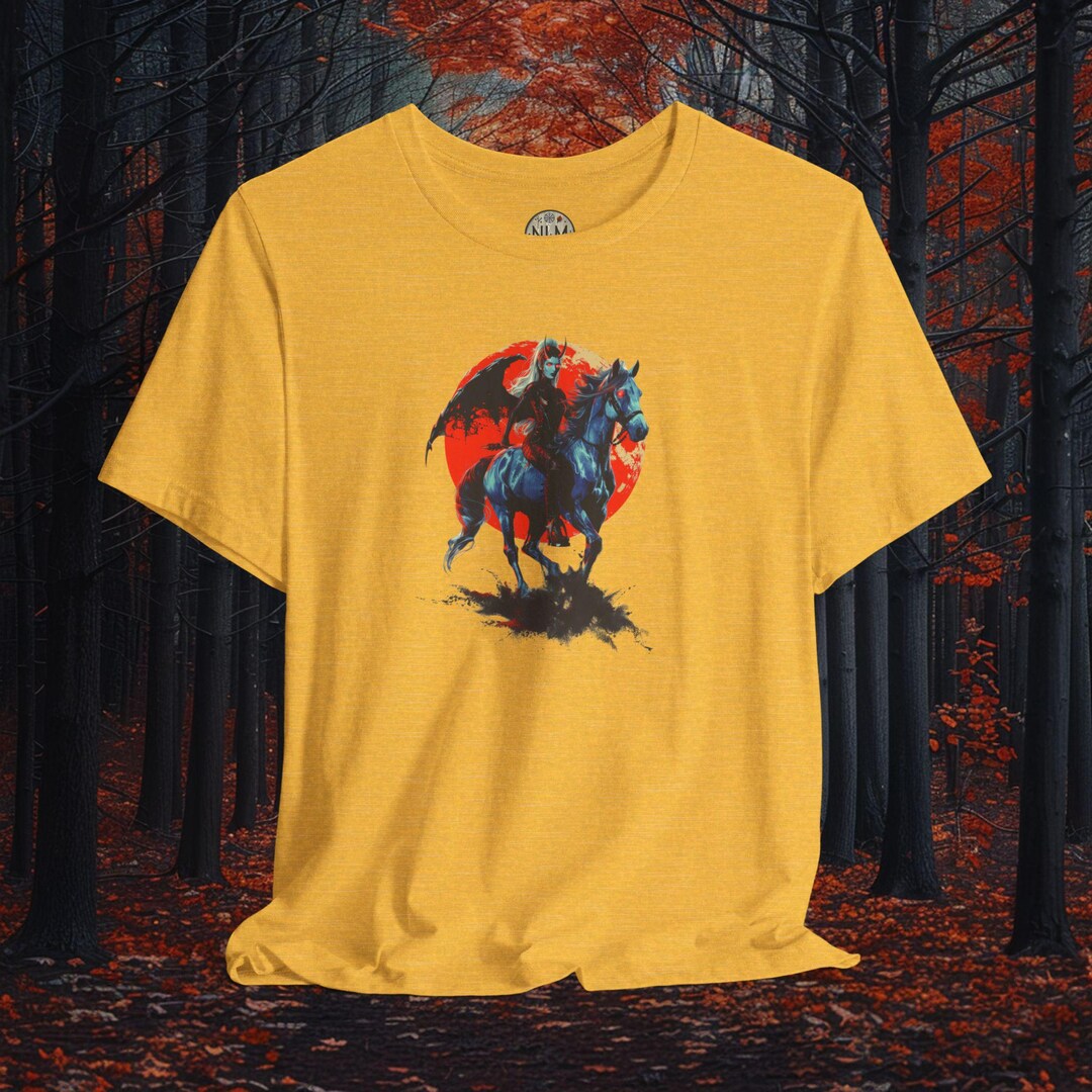 Scary Halloween Demon Woman Blucifer Short Sleeve Tee, I'm From Denver ...