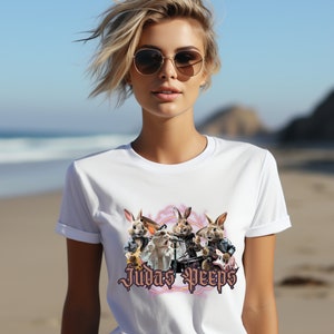 Easter Bunny Bootleg Shirt, Christian Rock Band, Funny Easter Shirt ...