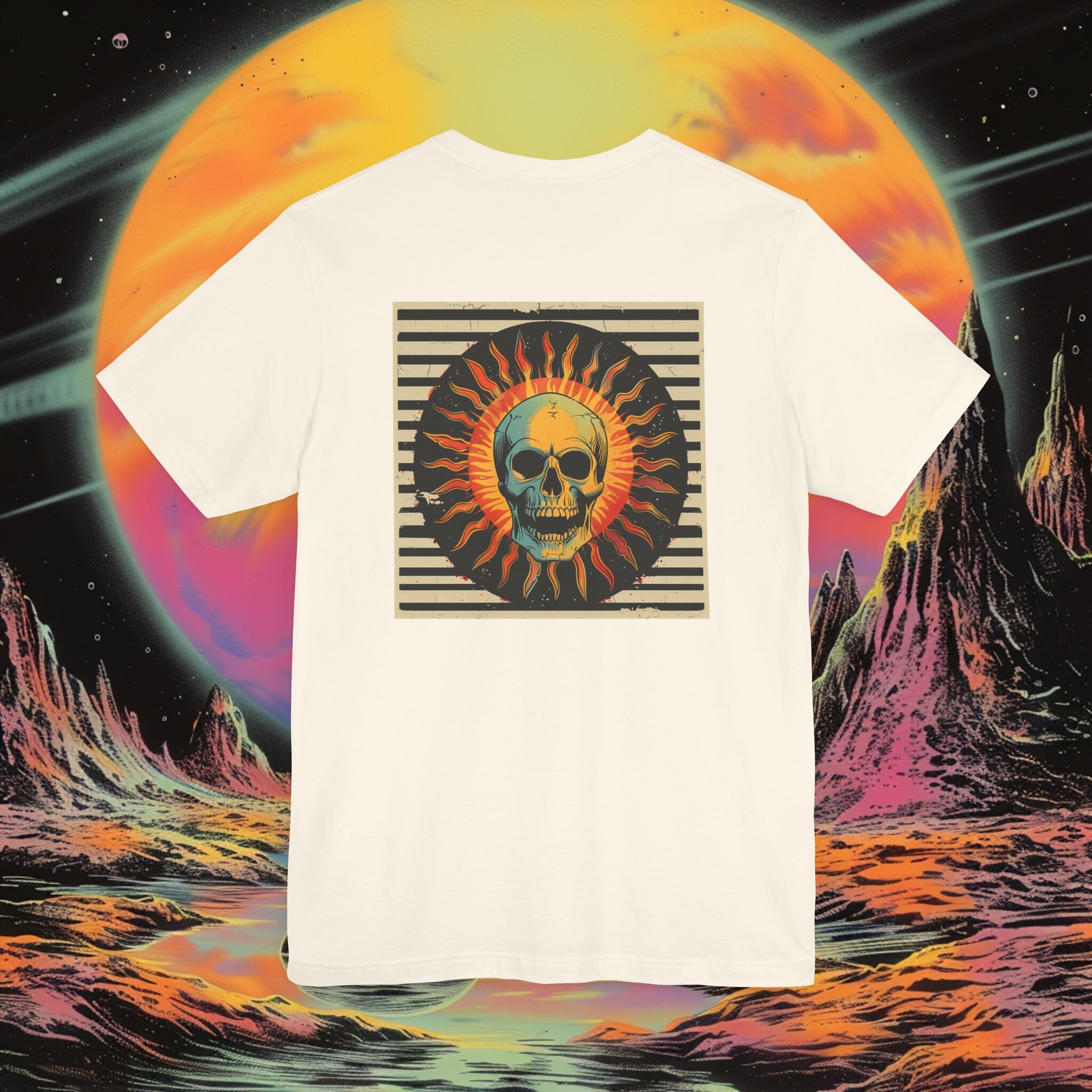 Retro 70s 80s Space Skeleton Comics Shirt, Moon Shirt, Stars, Planets ...