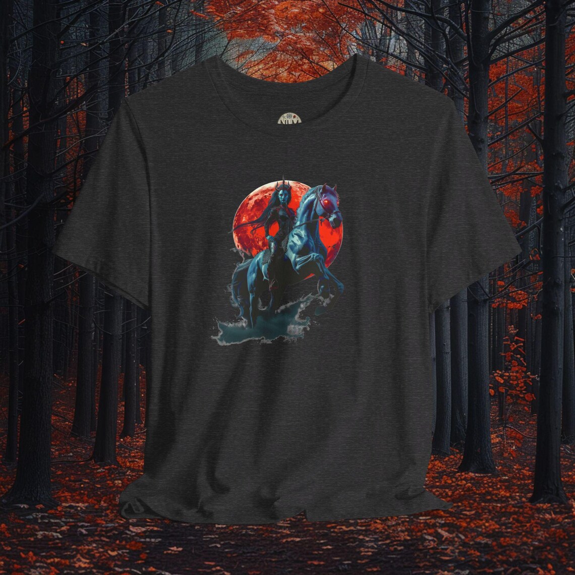Scary Halloween Demon Woman Blucifer Short Sleeve Tee, I'm From Denver ...