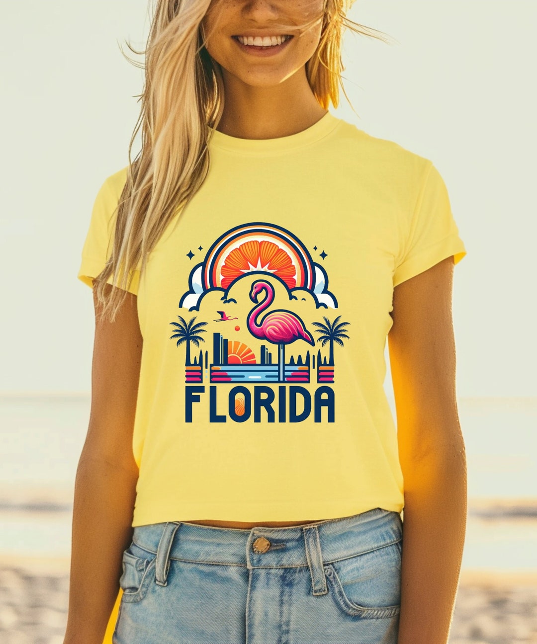 Florida Short Sleeve Tee, Miami Shirt, Flamingo T-shirt, Florida State ...