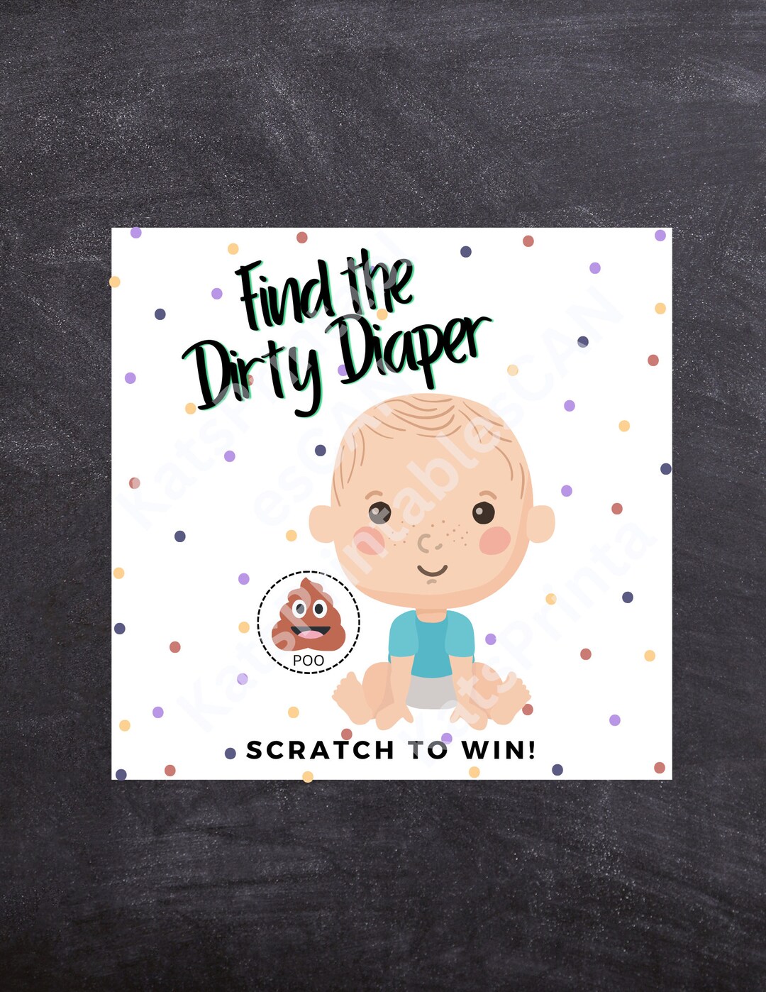 Whats in the Diaper - Find the Dirty Diaper - Scratch Game - PDF ...