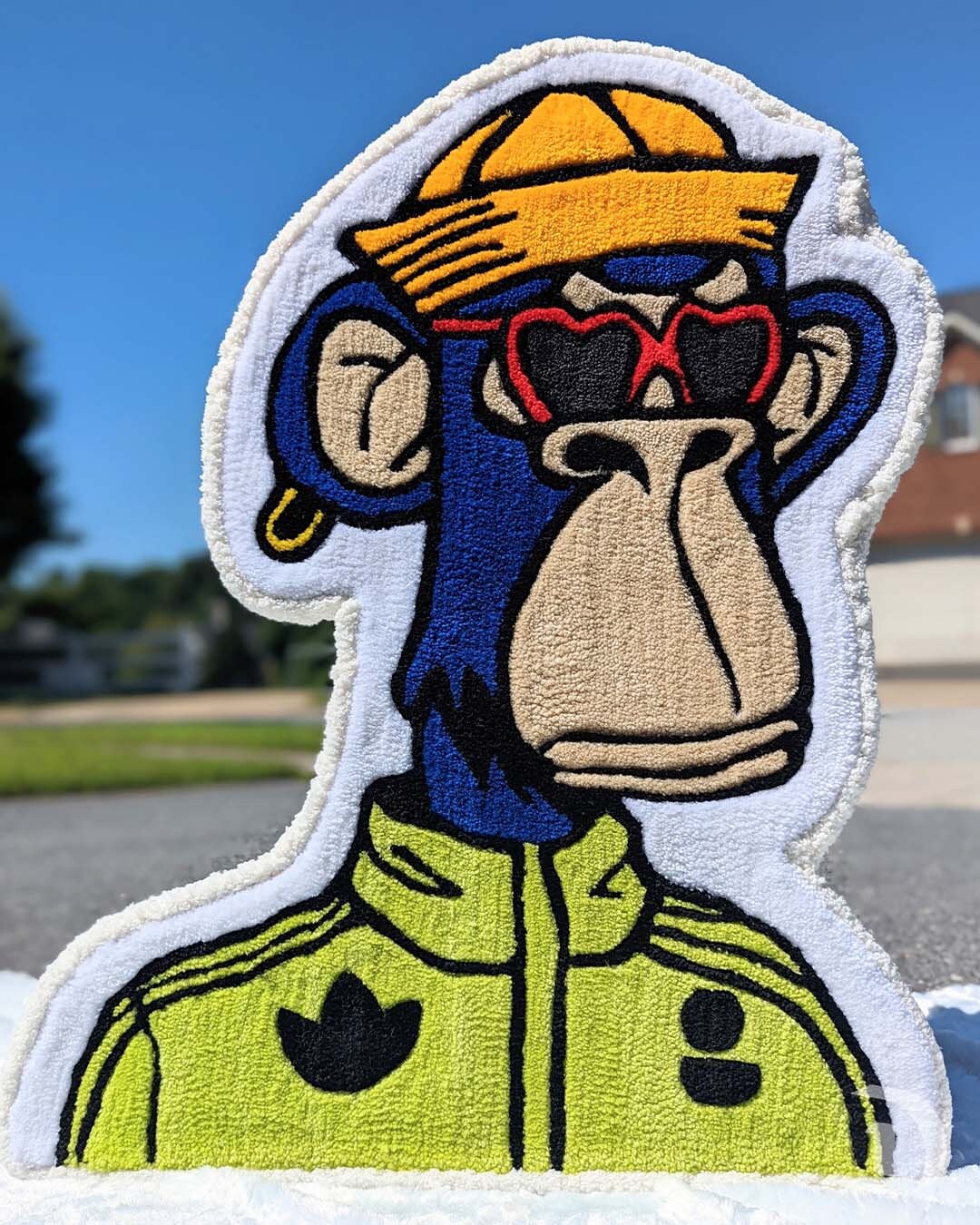 NFT Mutant Ape, Original Hand Tufted Rug - Etsy