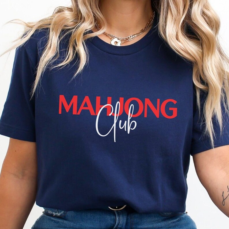 Mahjong Shirt for Mahjong Players Club Shirt Gift for Her Birthday or ...