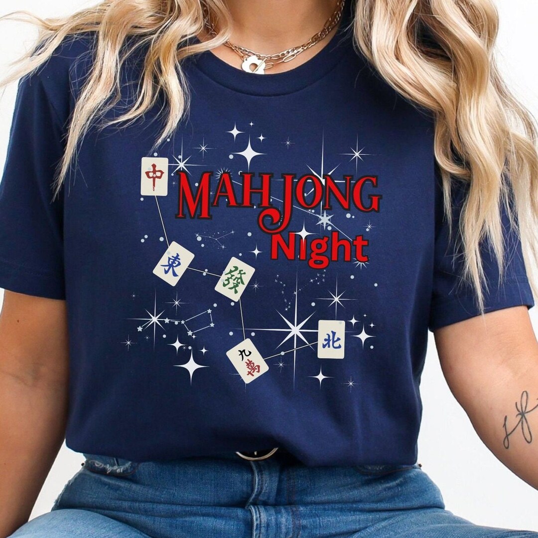 Mahjong Shirt for Mahjong Tile Game Night Gathering Mahjong Host Gift ...