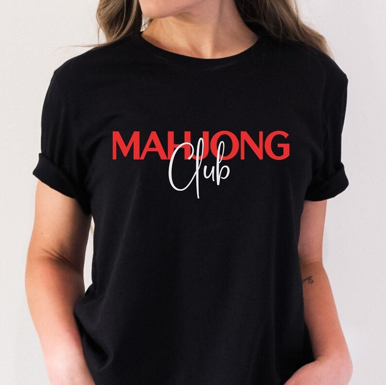 Mahjong Shirt for Mahjong Players Club Shirt Gift for Her Birthday or ...