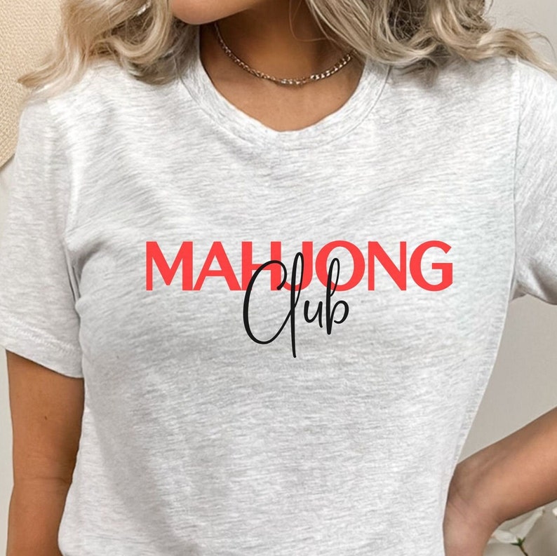 Mahjong Shirt for Mahjong Players Club Shirt Gift for Her Birthday or ...