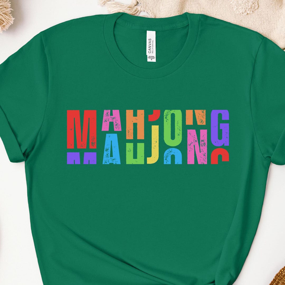 Mahjong Tshirt for Ladies Tile Game - Etsy