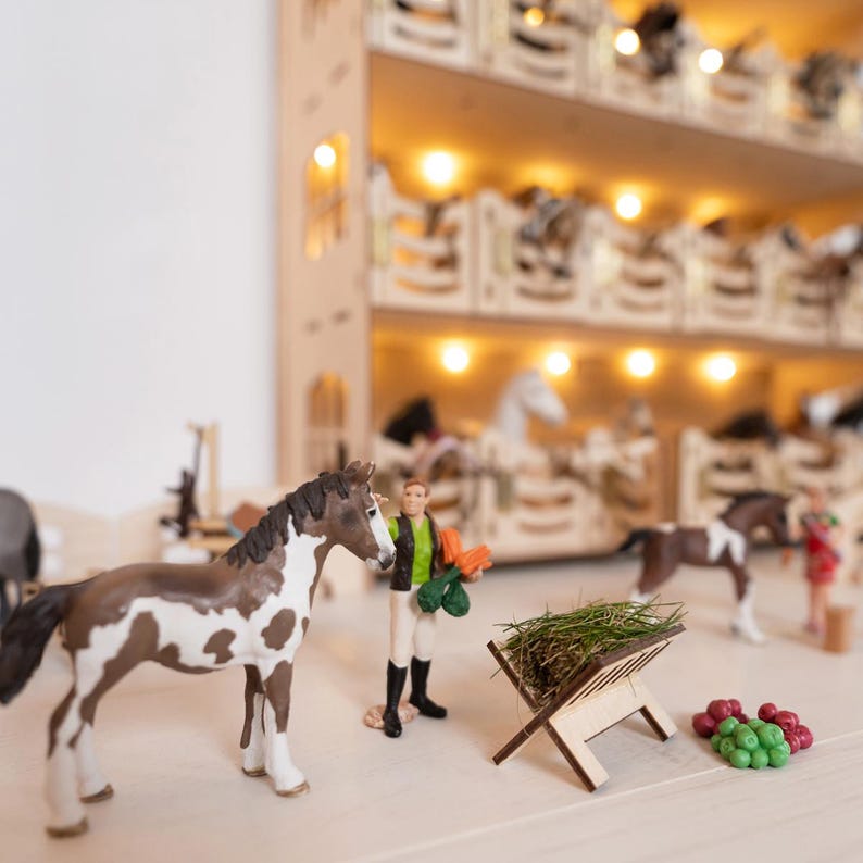Stable 36 Stall+lighting+accesories for Schleich Papo Breyer Horses ...