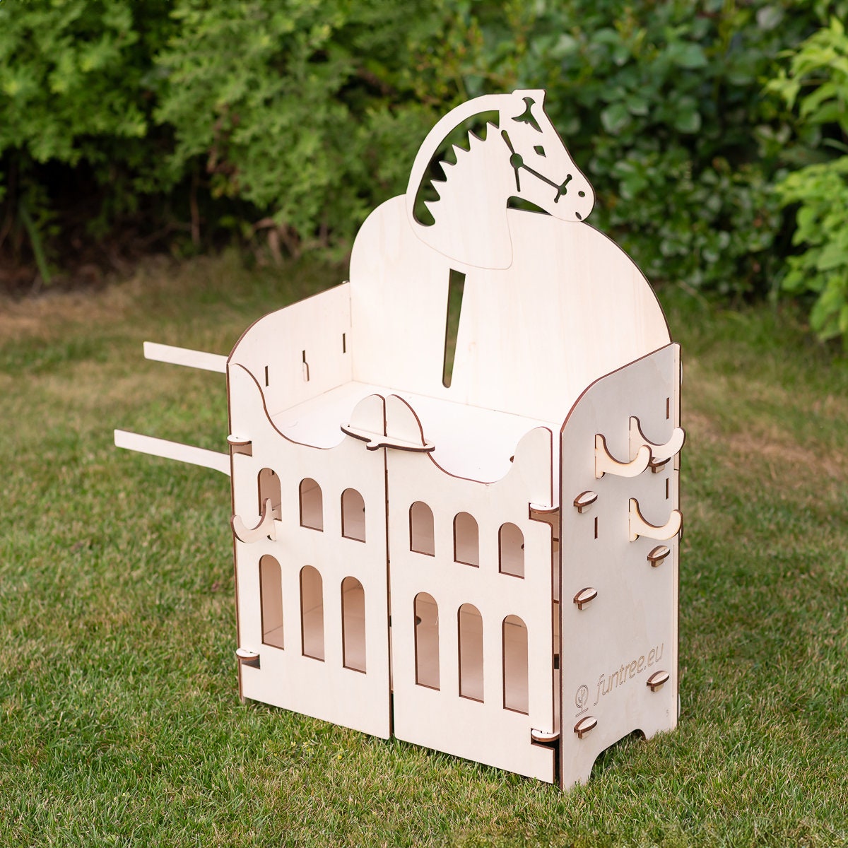 HOBBY HORSE Stable Stand for 2 Horses - Handmade Stall Stable Handmade ...