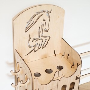 NEW HOBBY HORSE Stable Stall Stand for 1-2 Horses -handmade Wooden ...