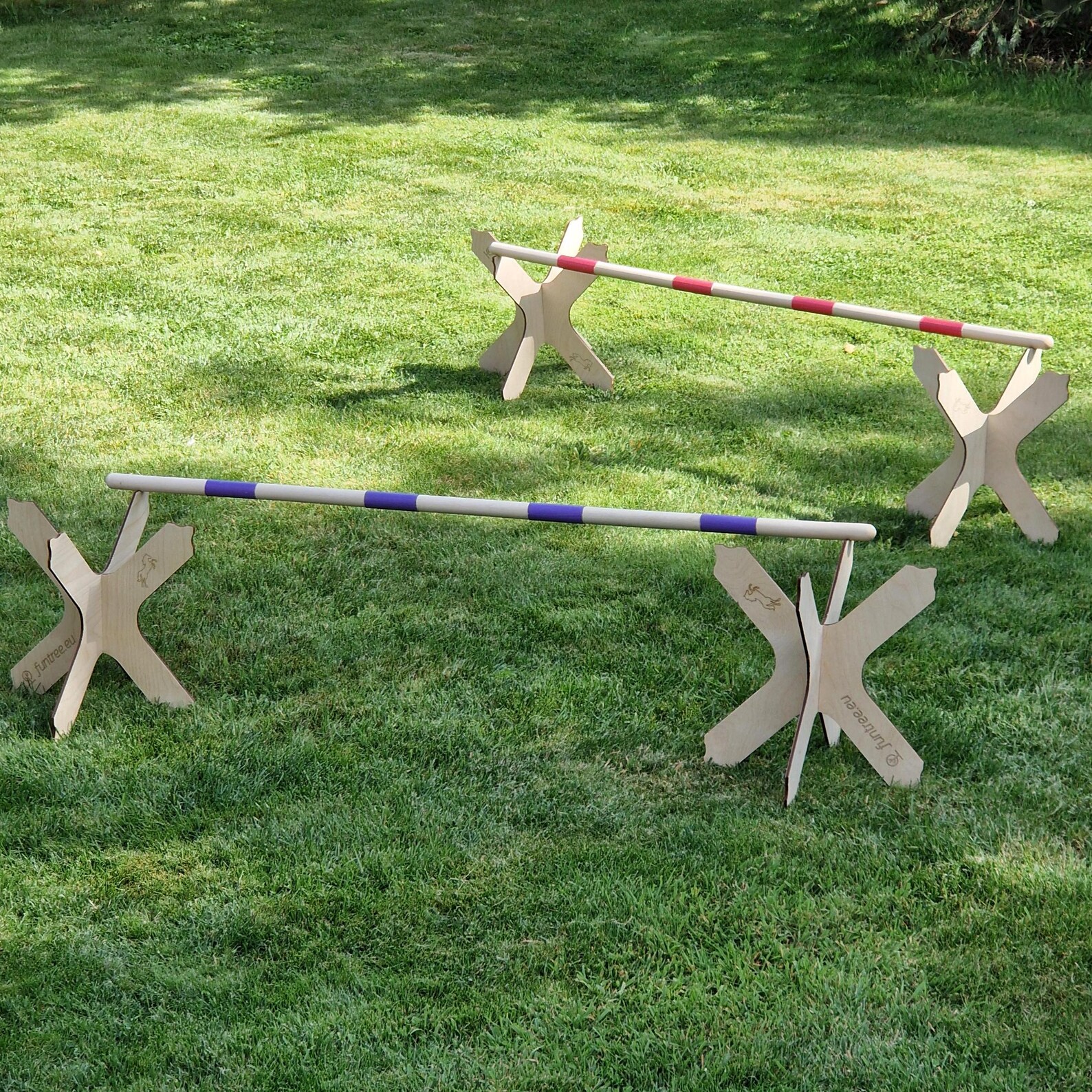 HOBBY HORSE Set 2 CAVALETTI Obstales Hobbyhorse Jumps Activity Hurdles ...