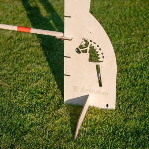 HOBBY HORSE Set 4 X Obstales 2x60cm 2x100cm Agility Hobbyhorse Jumps ...