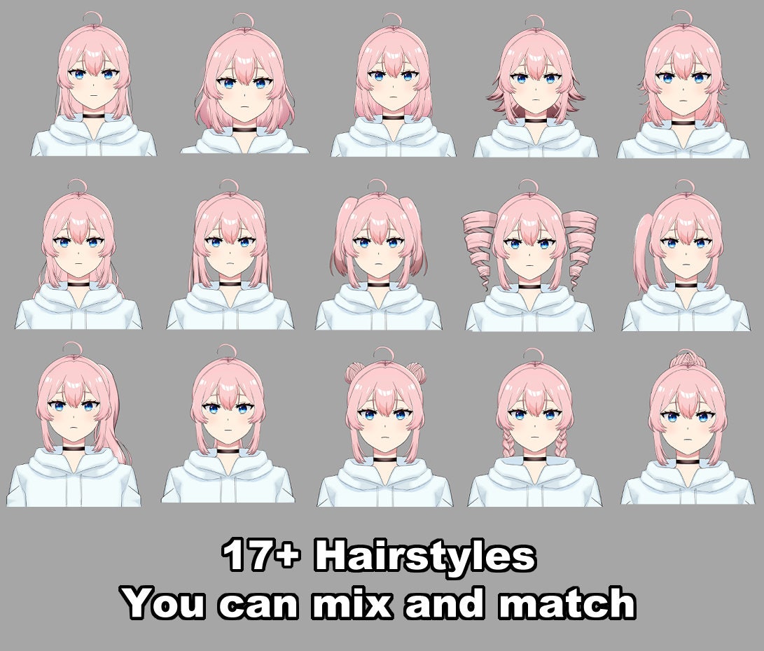 Customizable Vtuber Model live2d Model Ready to Use - Etsy