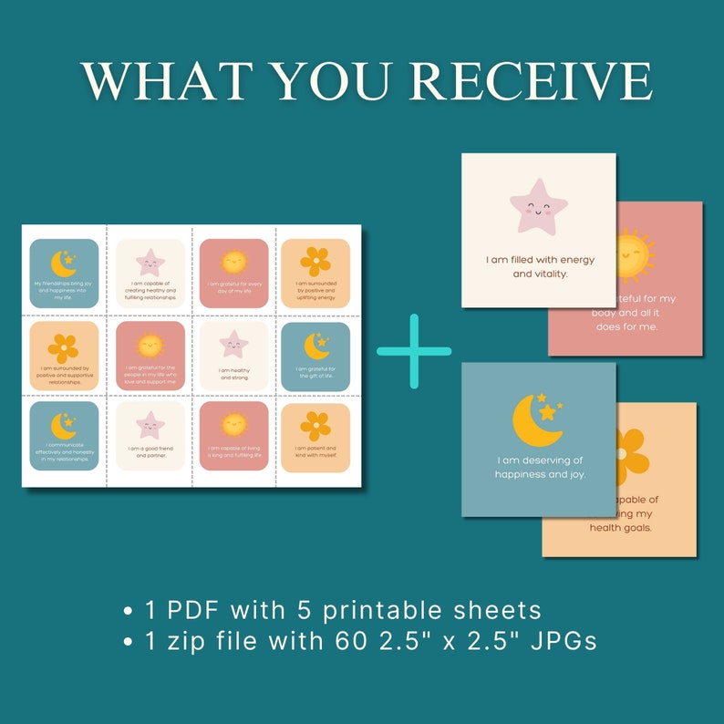 60 Positive Printable Affirmation Cards for Women - Relationships ...